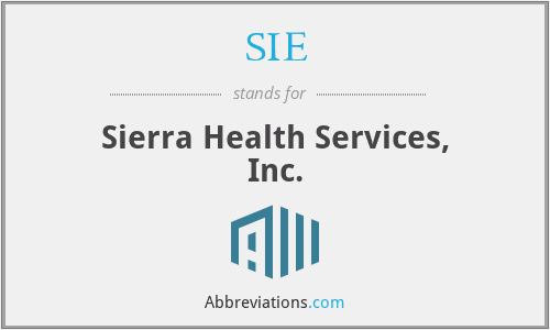 What does SIE stand for?