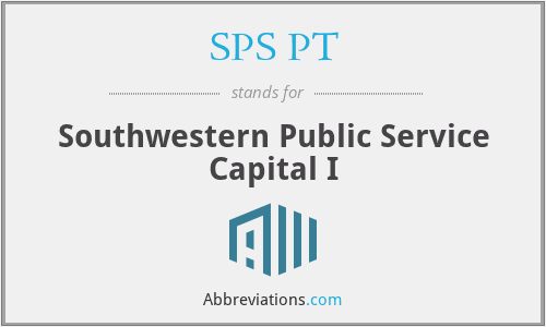 What does SPS PT stand for?