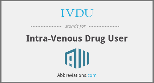 What does IVDU stand for?