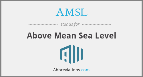 What does AMSL stand for?