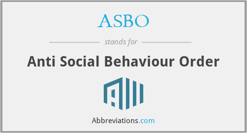 What does ASBO stand for?