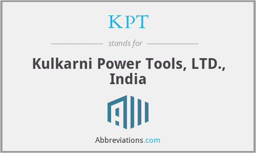 What does KPT stand for?