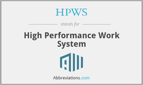 What does HPWS stand for?