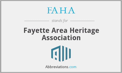 What does FAHA stand for?