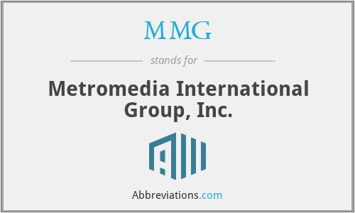 What does MMG stand for?