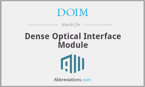 DOIM - Dense Optical Interface Module
