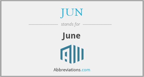 What is the abbreviation for june?