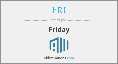 What does FRI stand for?