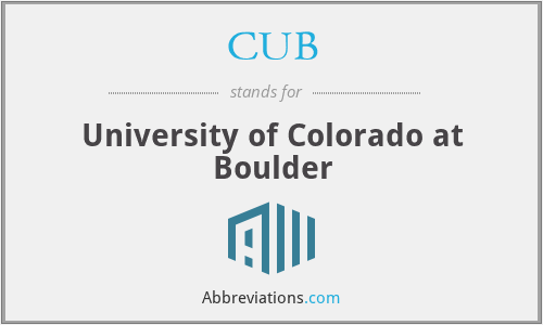 What does CUB stand for?