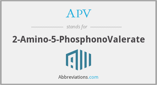 What does APV stand for?