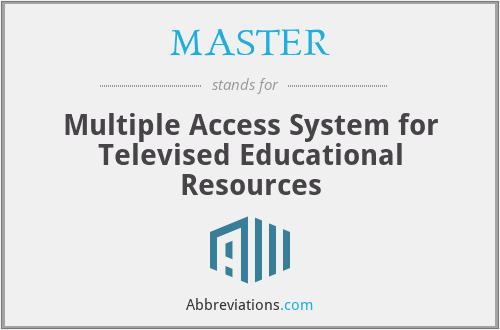 What does MASTER stand for?