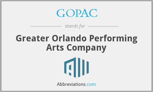 What does GOPAC stand for?