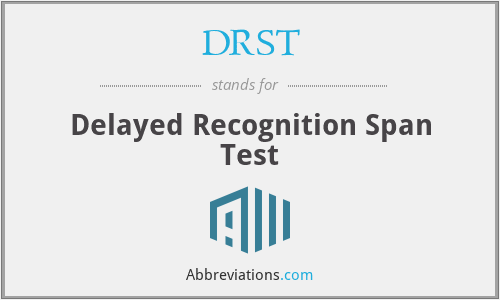 What does DRST stand for?