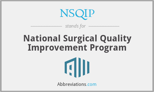 What does NSQIP stand for?