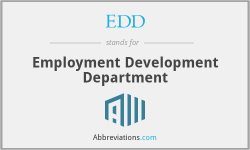What does EDD stand for?