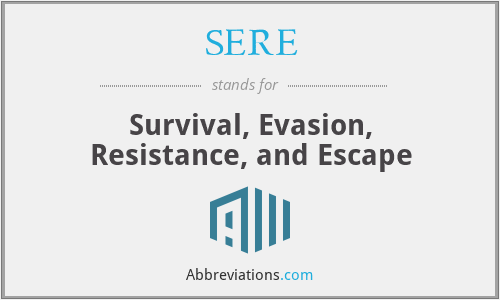 What does SERE stand for?