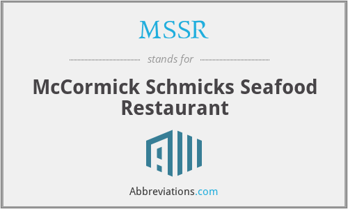 What does MSSR stand for?