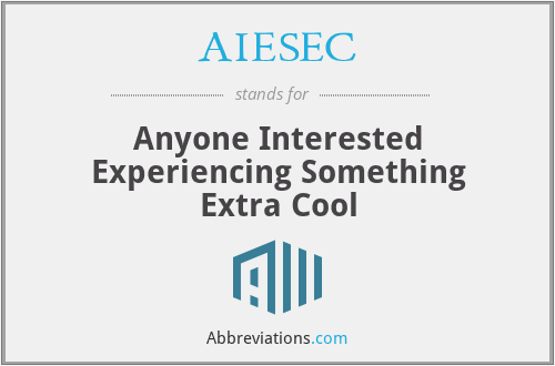 What does AIESEC stand for?