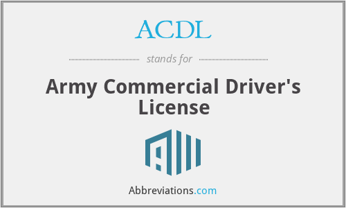What does ACDL stand for?
