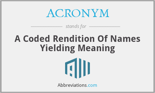 What does ACRONYM stand for?