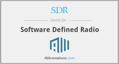 What does SDR stand for?