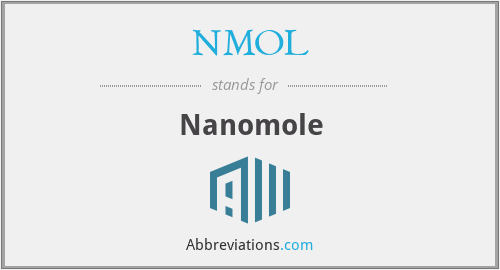 What is the abbreviation for nanomole?