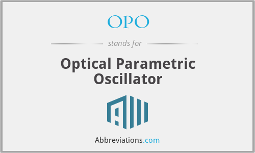 What does OPO stand for?