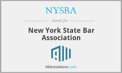 What does NYSBA stand for?