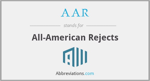 What does AAR stand for?