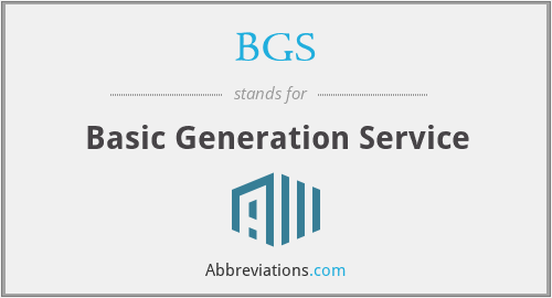 What does BGS stand for?