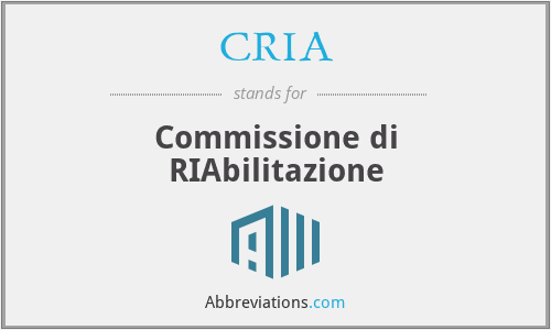 What does CRIA stand for?
