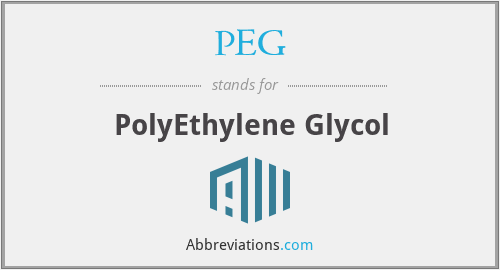 What does PEG stand for?