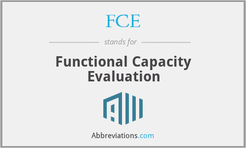 What does FCE stand for?