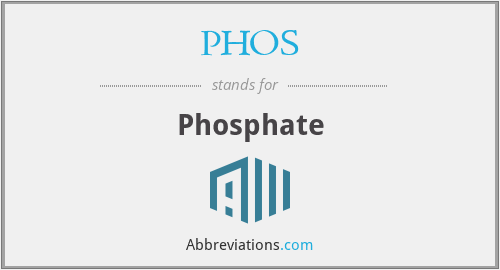 What is the abbreviation for phosphate?