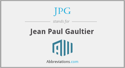 What does JPG stand for?