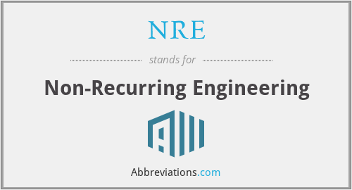 What does NRE stand for?