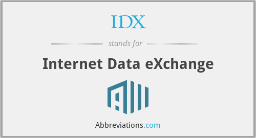 What does IDX stand for?