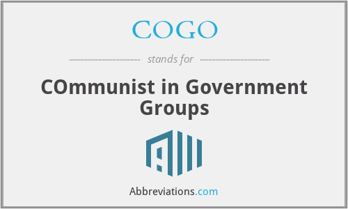 What does COGO stand for?