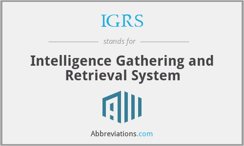 What does IGRS stand for?