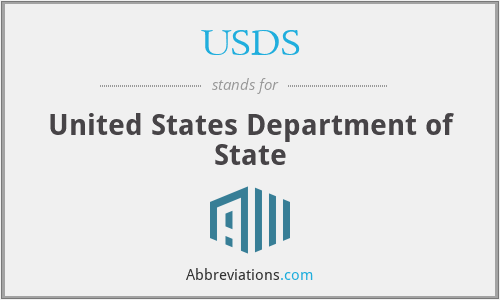 What is the abbreviation for united states department of state?