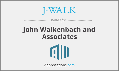 What does J-WALK stand for?