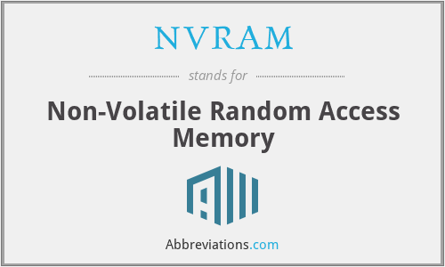 NVRAM - Non-Volatile Random Access Memory