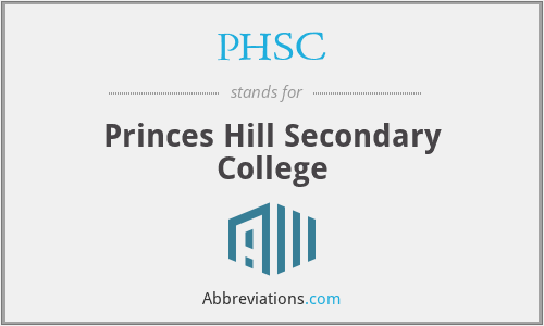 What does PHSC stand for?