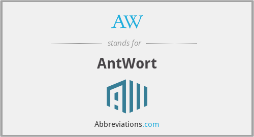 What does AW stand for?