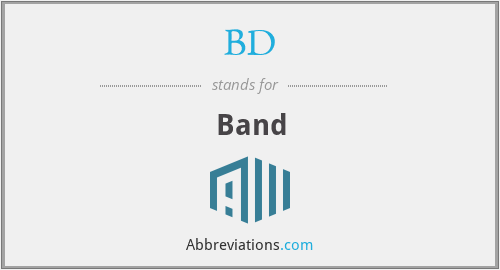 What does B D stand for?