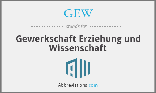 What does GEW stand for?