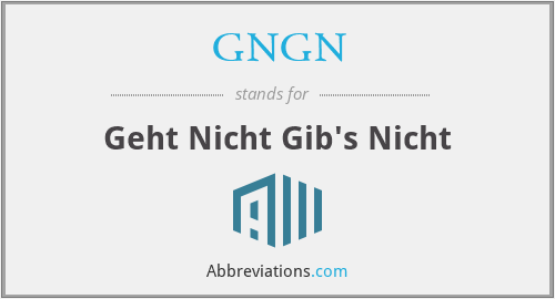 What does GNGN stand for?
