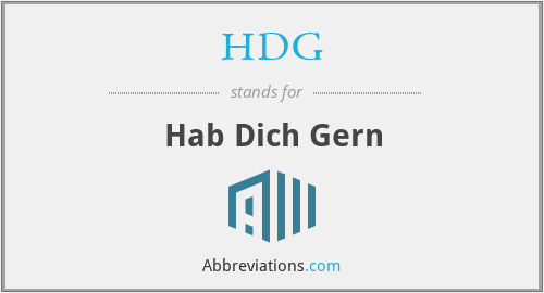 What does HDG stand for?
