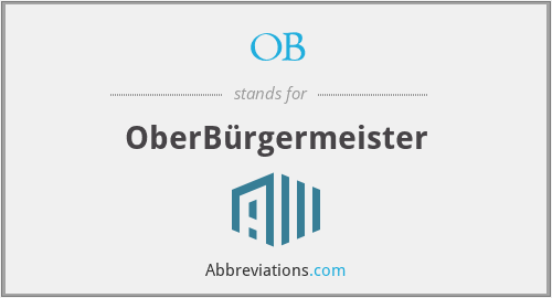 What does OB stand for?