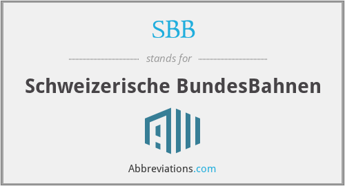 What does SBB stand for?
